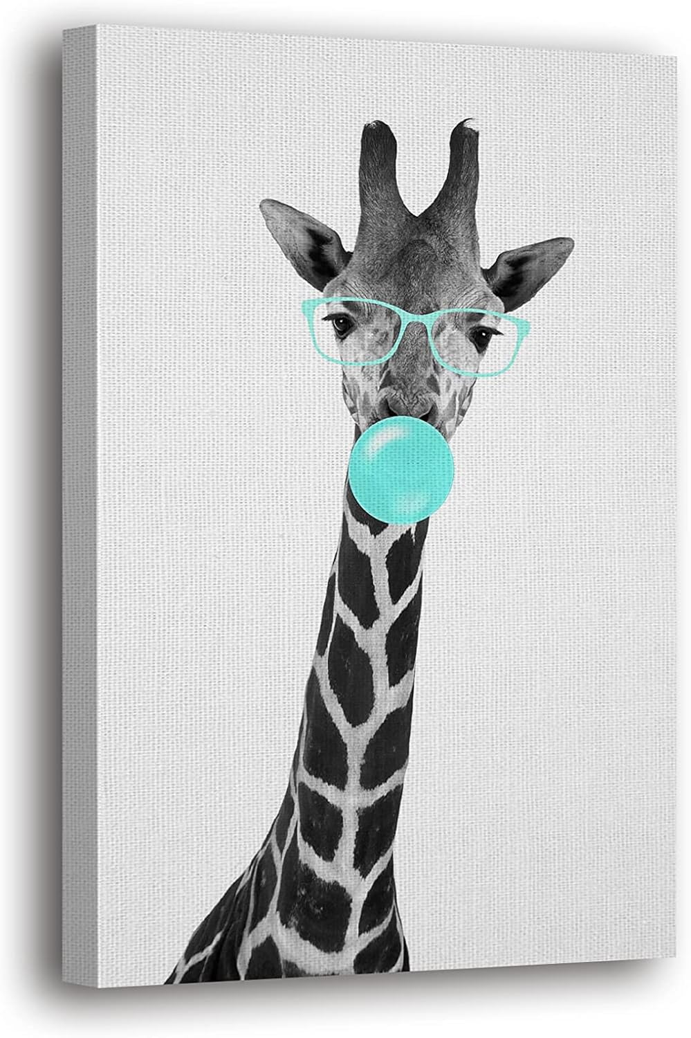 AABERIC Animals Blowing Bubble Gum Wall Art for Farmhouse Bathroom ...