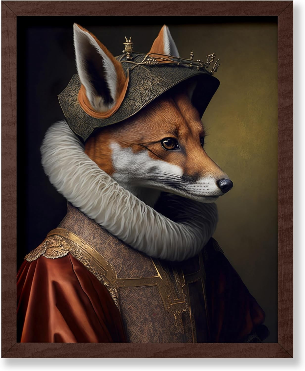 AABERIC Aristocratic Goat Poster - Renaissance Print - Portrait Art ...