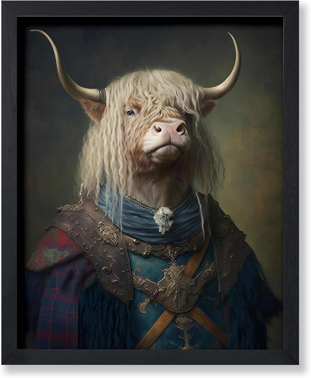 AABERIC Aristocratic Goat Poster - Renaissance Print - Portrait Art ...