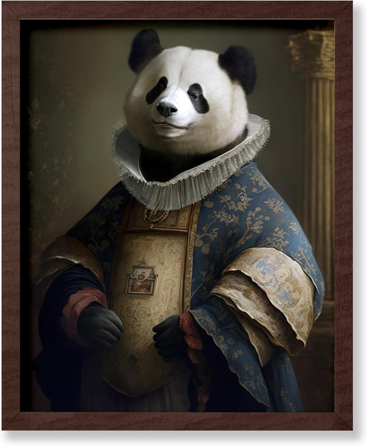 AABERIC Aristocratic Goat Poster - Renaissance Print - Portrait Art ...