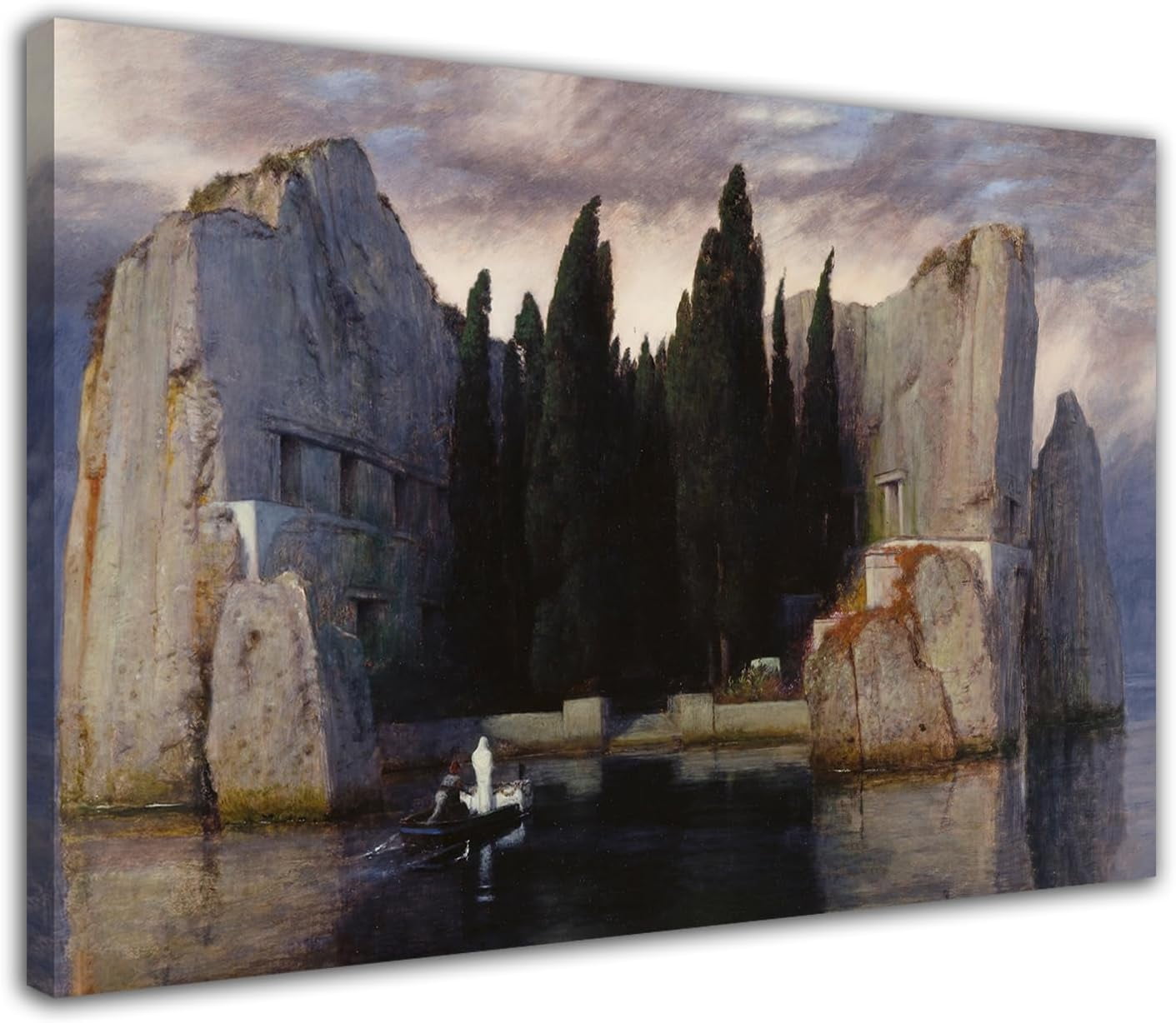 AABERIC Arnold Bocklin Art Painting Isle of the Dead Poster Surreal ...