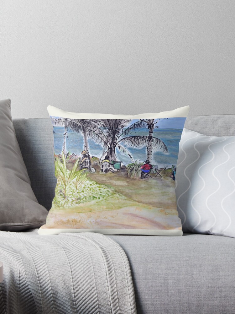 AABERIC Artists by the Sea, Flying Fish Point Throw Pillow Covers Cases ...