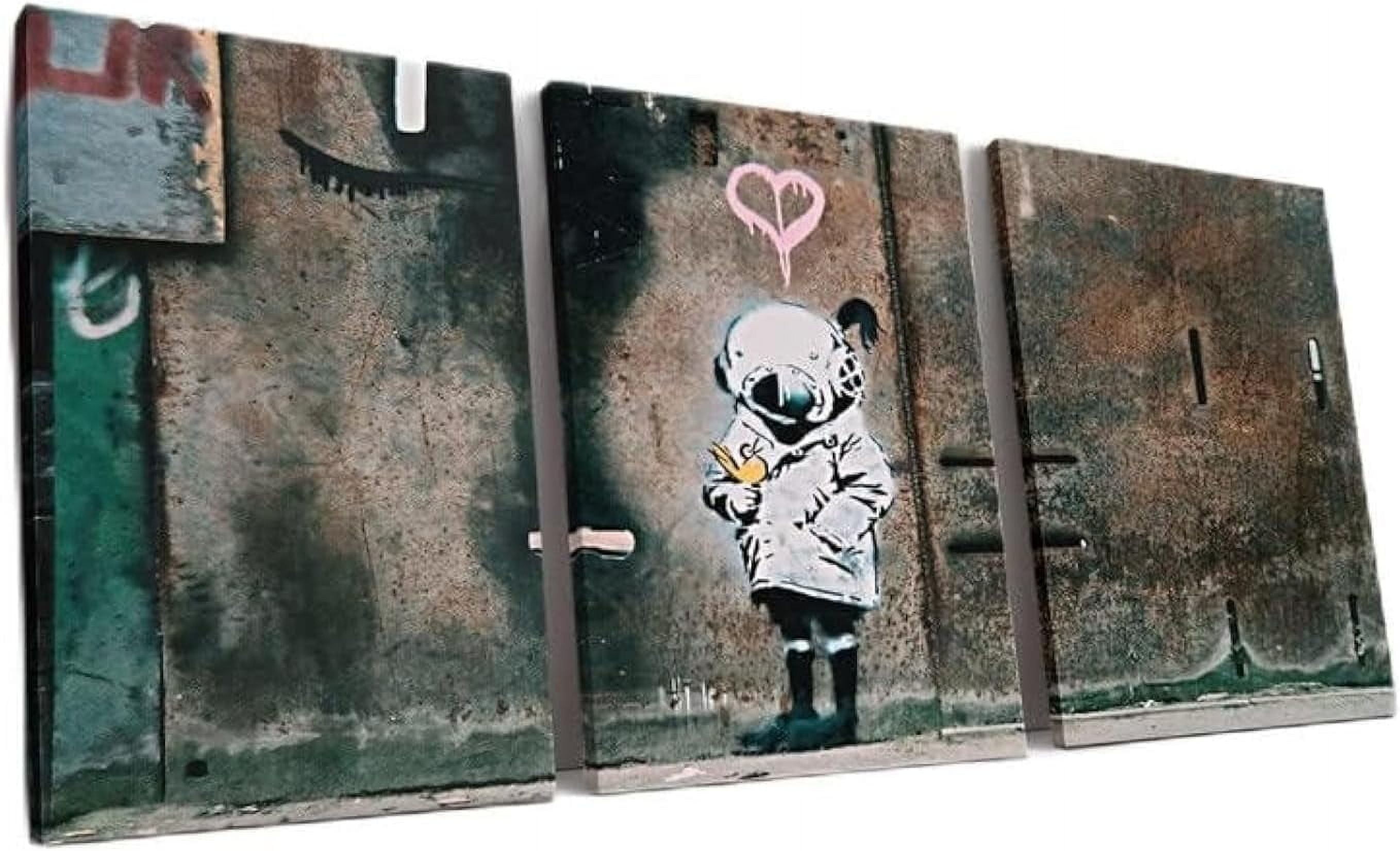 AABERIC Banksy Deep Sea Diver Lovers Spray Paint Graffiti & Street Art ...