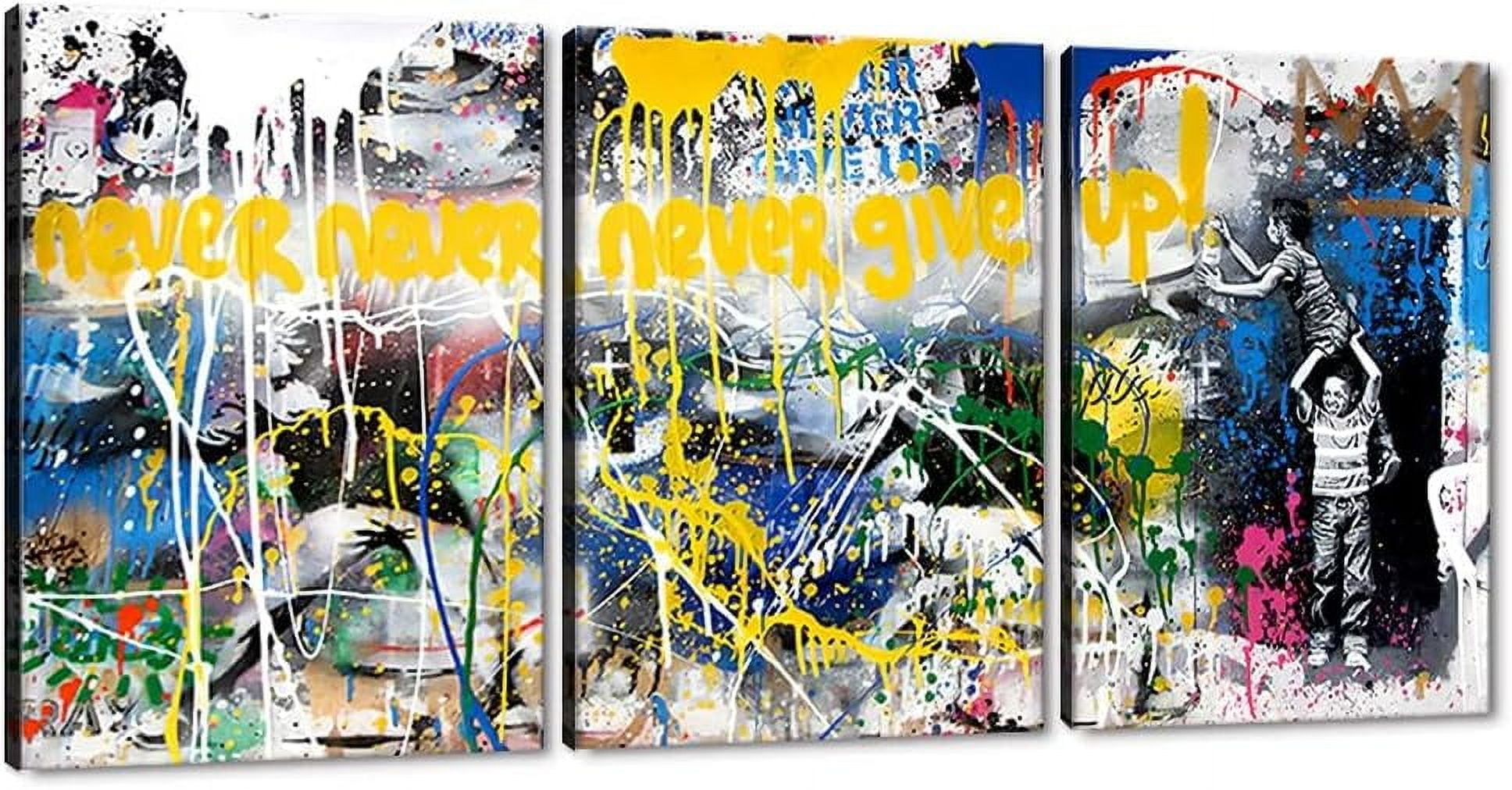 AABERIC Banksy Street Classic Graffiti Wall Art Inspirational Quote ...