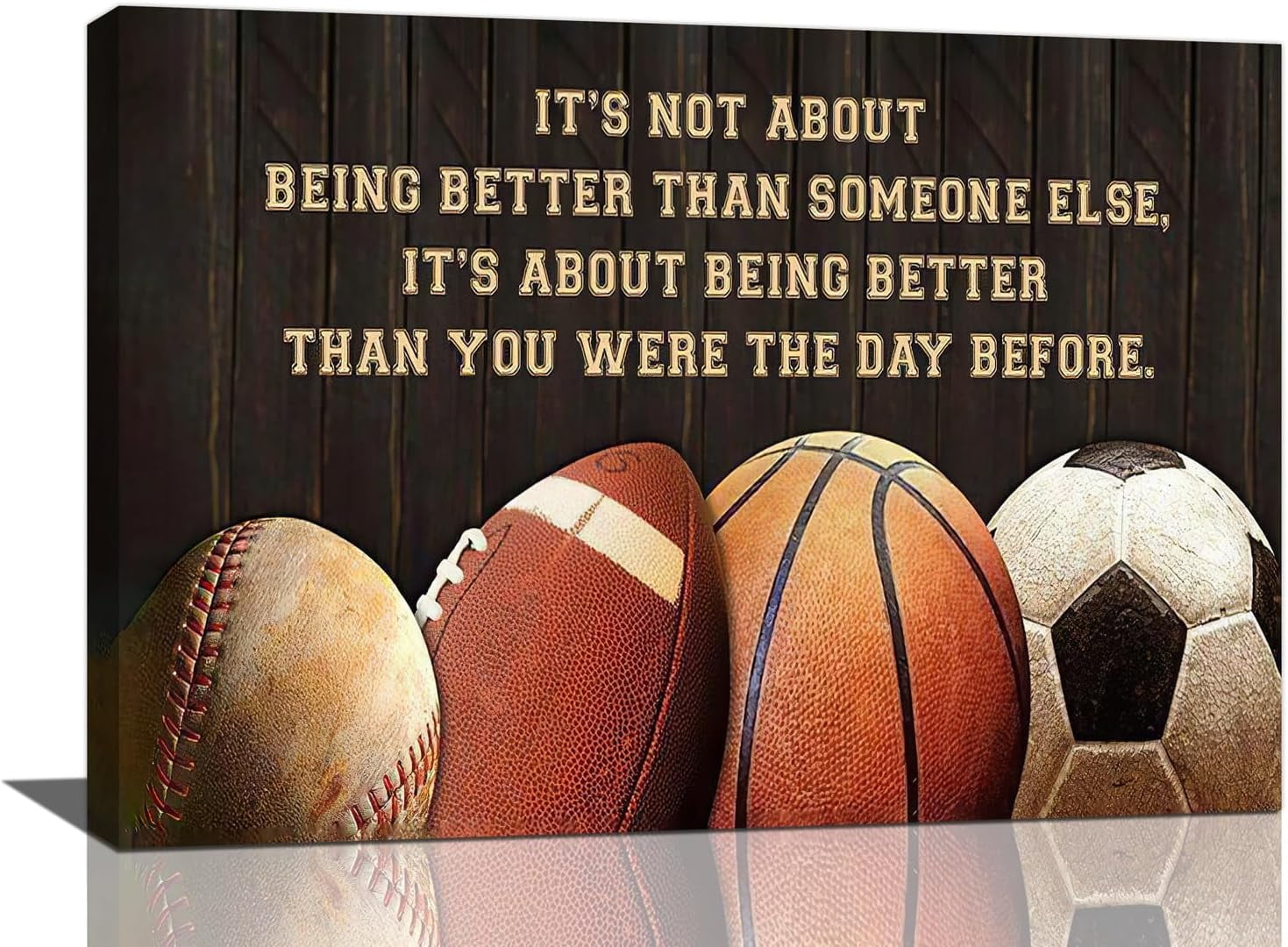 AABERIC Basketball Soccer Wall Art Baseball Football Pictures Wall ...