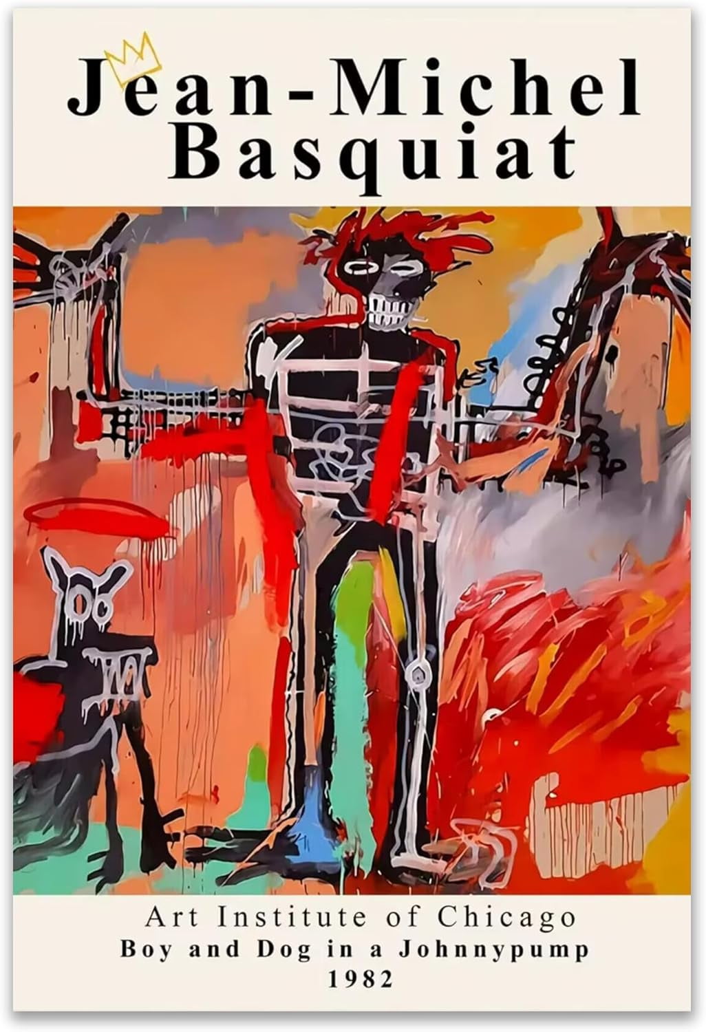 AABERIC Basquiat Wall Art, Basquiat Poster Jean Michel Basquiat ...