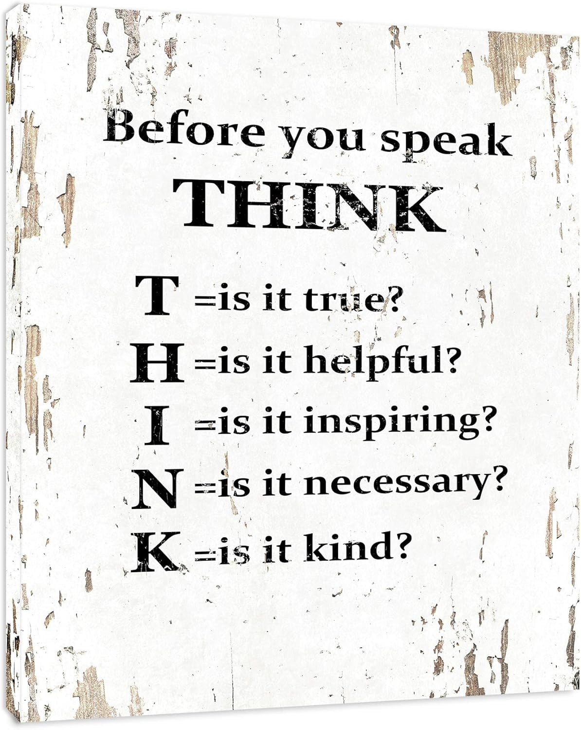 AABERIC Before You Speak Quote Motivational Canvas Print Home Decor ...