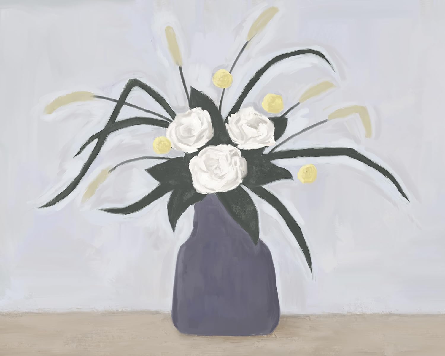 AABERIC Black Cat Wall Art, Eclectic Wall Decor, Cute Preppy Cat Poster ...