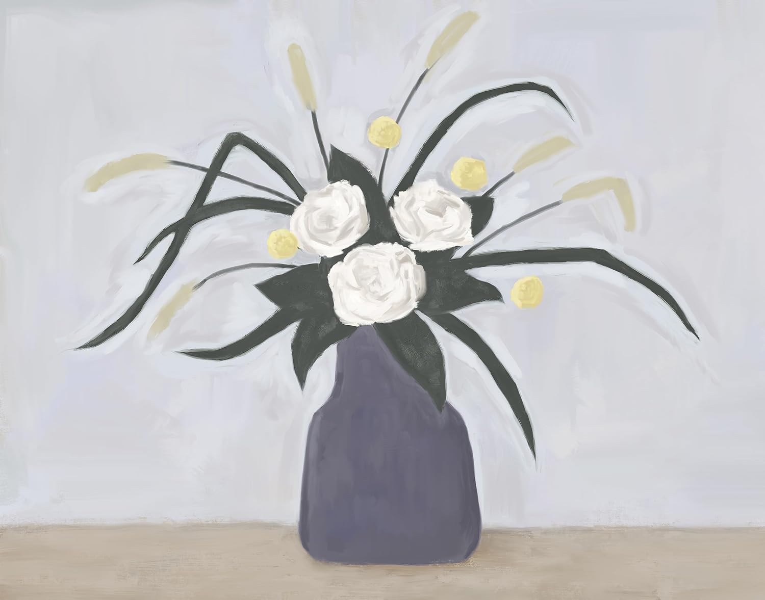 AABERIC Black Cat Wall Art, Eclectic Wall Decor, Cute Preppy Cat Poster ...