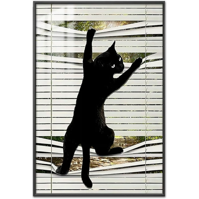 AABERIC Black Dancing Girl Poster Black Princess Wall Art Abstract Wall ...