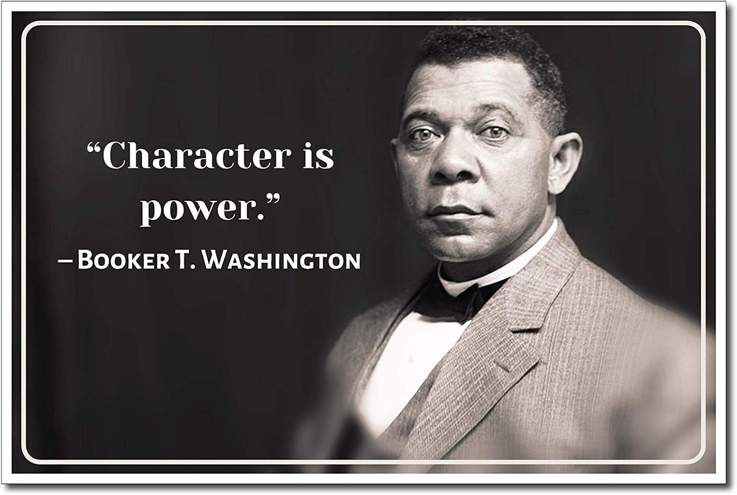 AABERIC Booker T. Washington Canvas Prints Wall Posters Quote ...