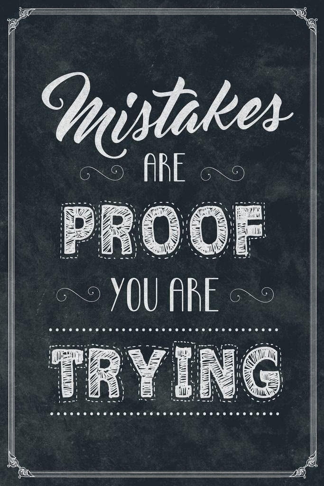 AABERIC Canvas Print Growth Mindset Mistakes Canvas Prints Wall Posters ...