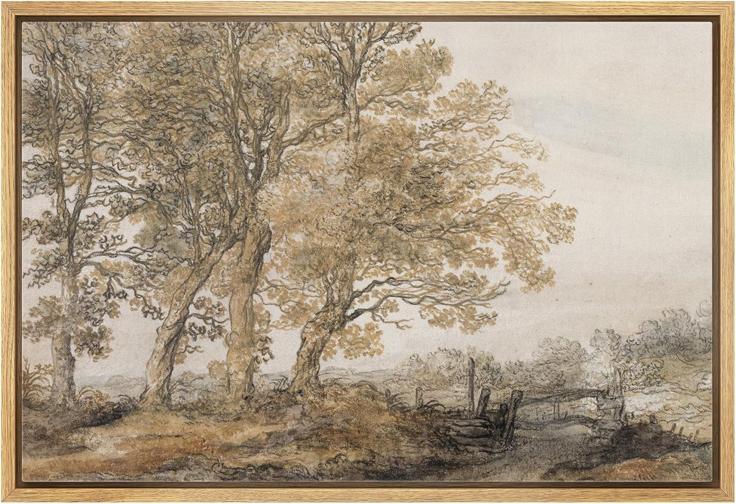 AABERIC Canvas Print Wall Art Closeup of Highland Cow Animals Wilderness Photography Realism ...