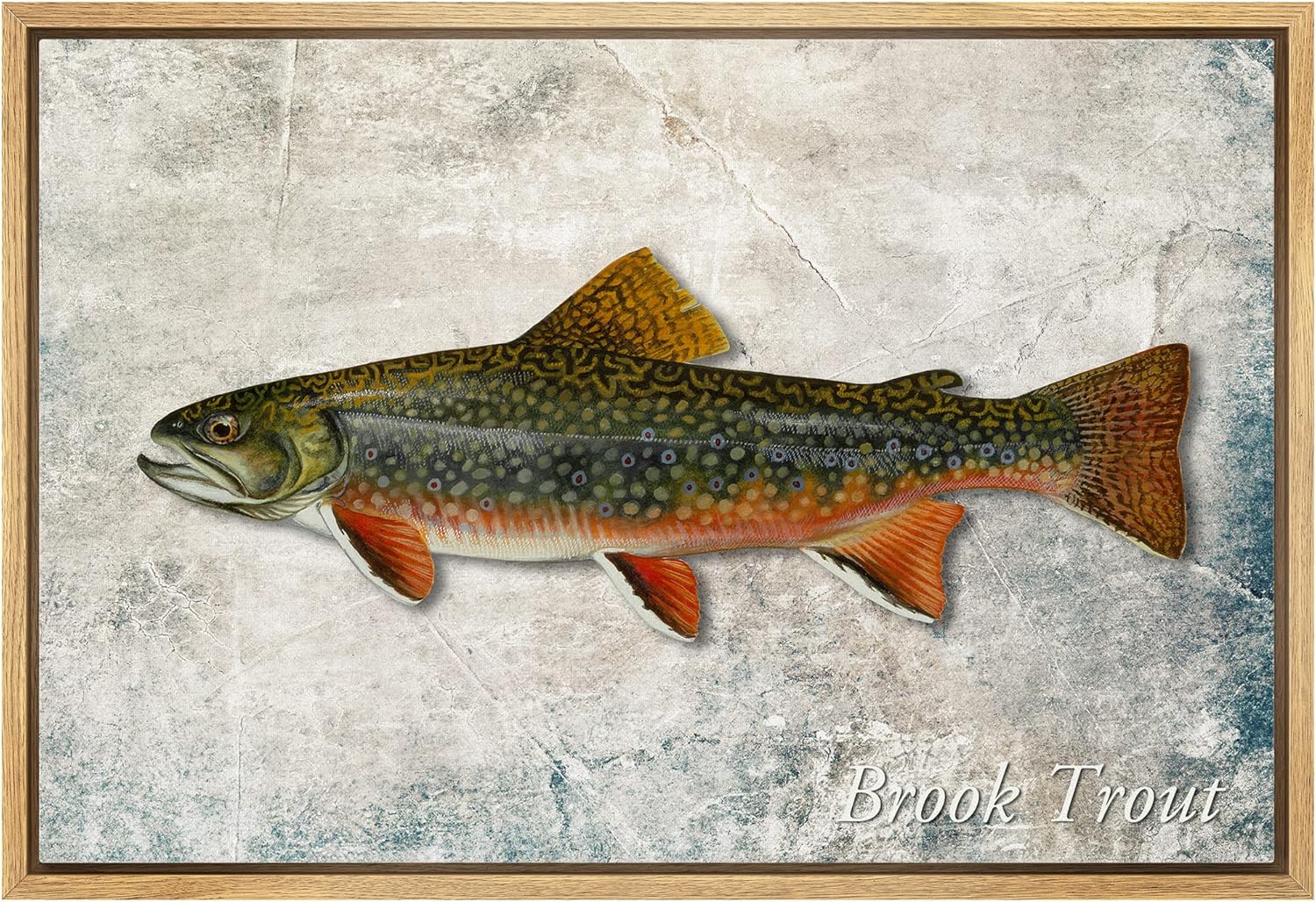 AABERIC Canvas Print Wall Art Howling Wolf on Grunge Black Background ...