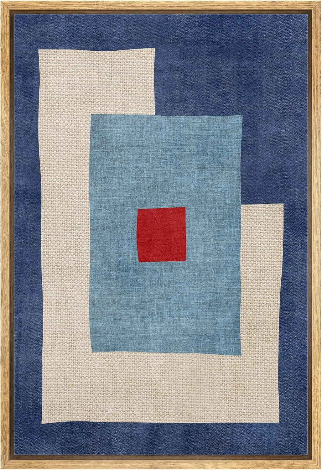 AABERIC Canvas Print Wall Art Rothko Style 1960s Geometric Color Blocks ...