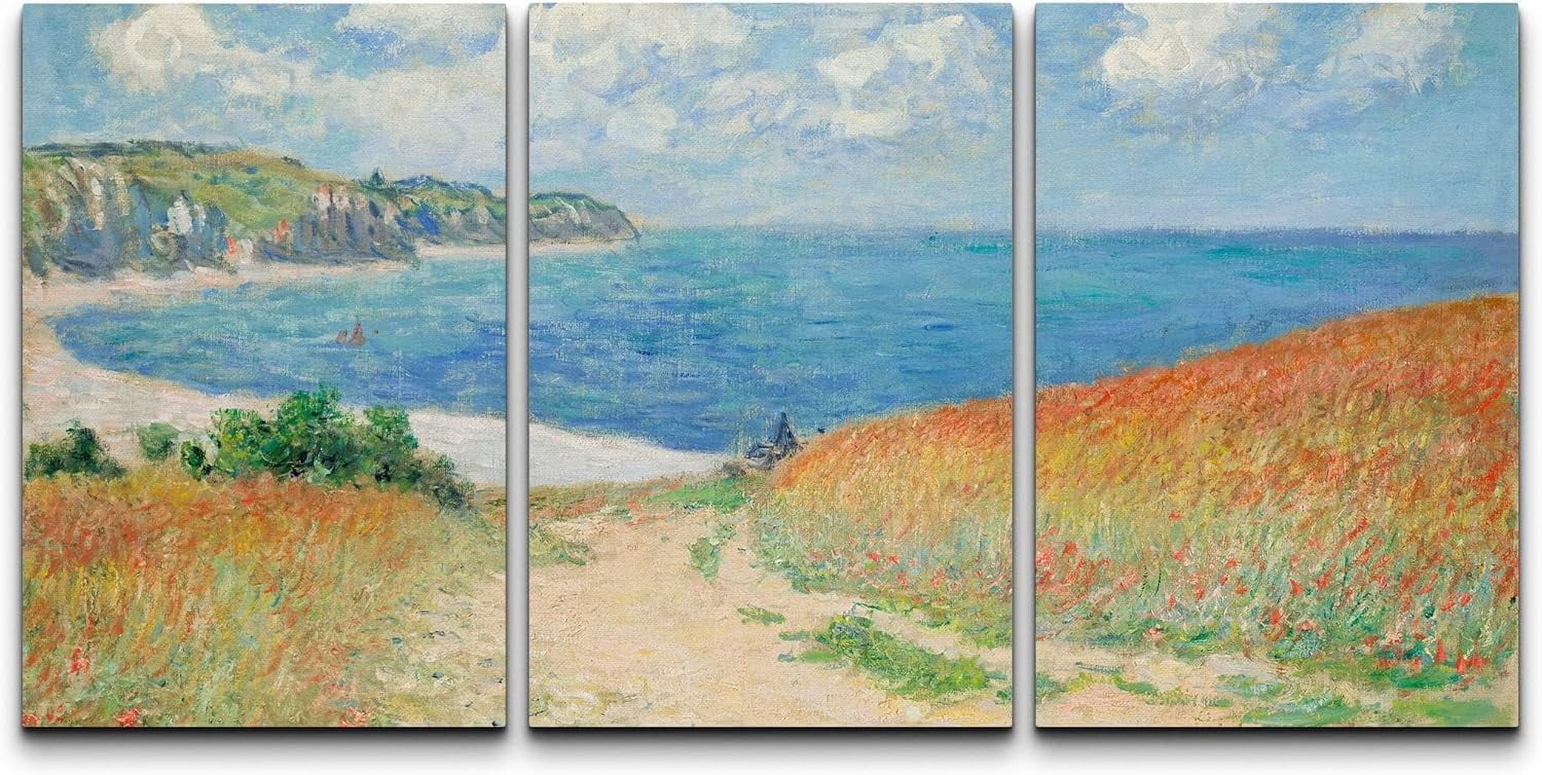 AABERIC Canvas Print Wall Art Set Path Through The Corn at Pourville by ...