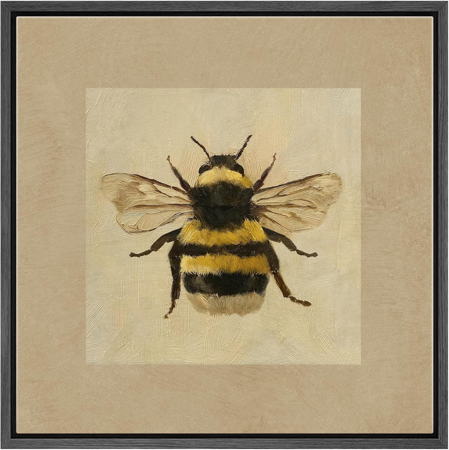 AABERIC Canvas Print Wall Art Vintage Bumblebee Rustic Nature-spired ...