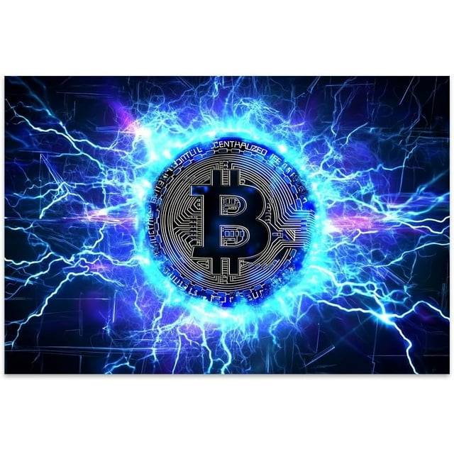 AABERIC Canvas Wall Art For Bedroom Office Wall Decor, 1 in Electric ...