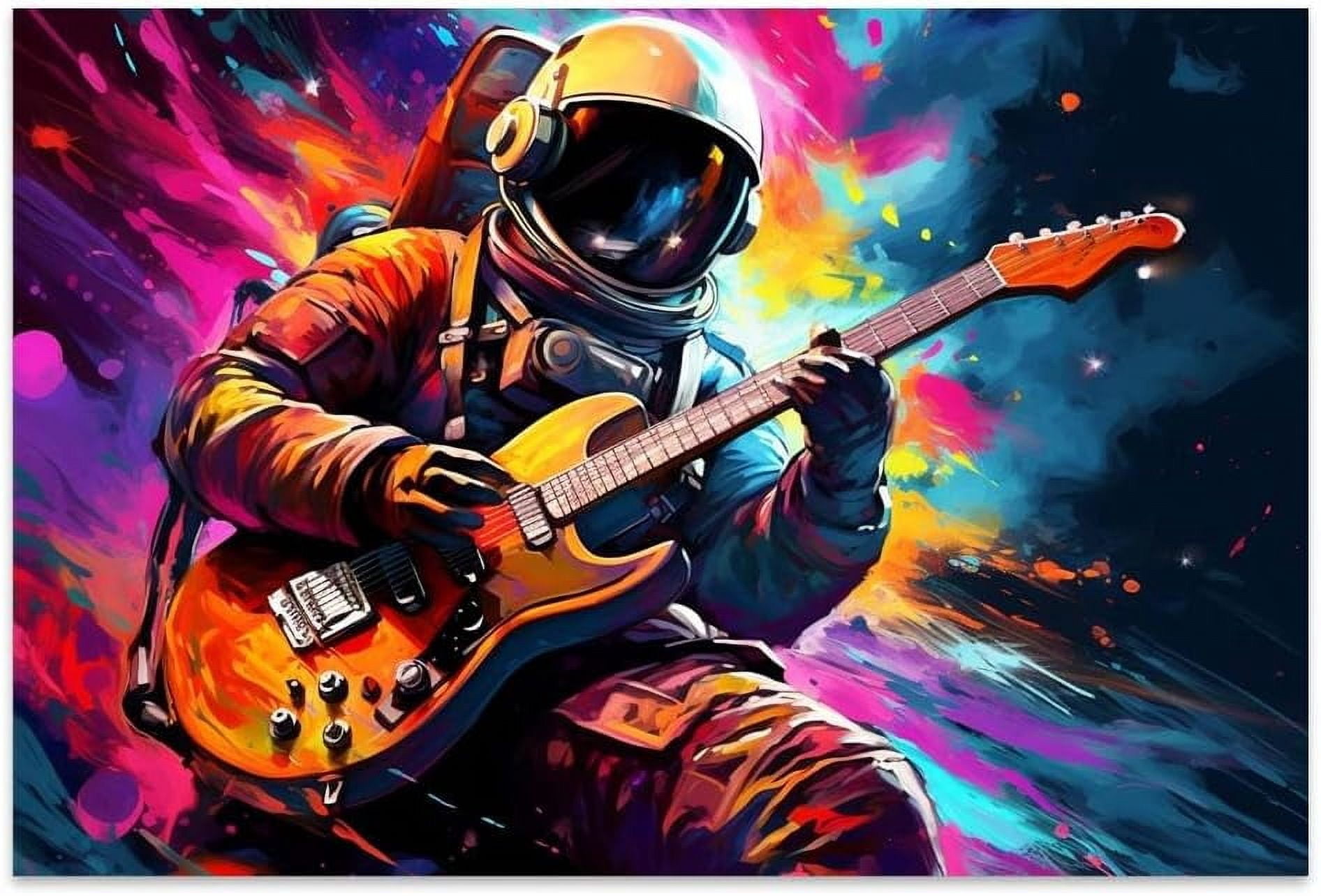 AABERIC Canvas Wall Art For Bedroom Office Wall Decor, Astronauts ...
