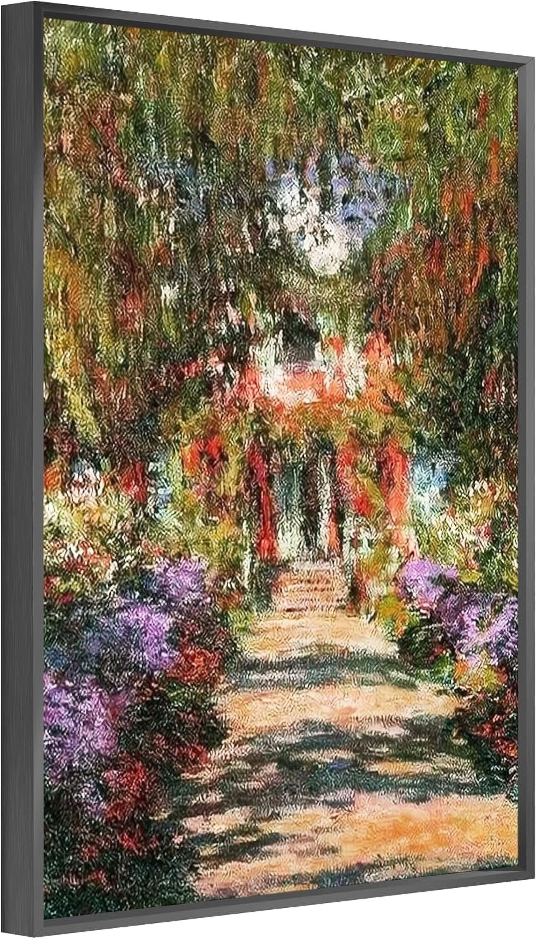 AABERIC Canvas Wall Art Famous Oil Paintings, Water Lilies Claude Monet ...