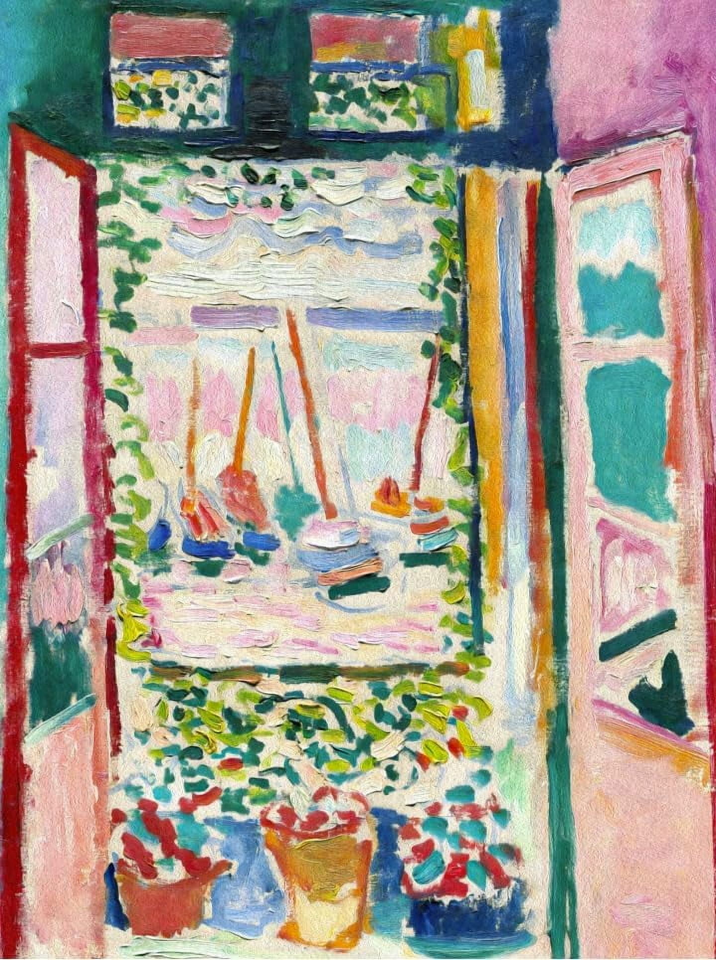 AABERIC Canvas Wall Art Famous Oil Paintings, Water Lilies Claude Monet ...