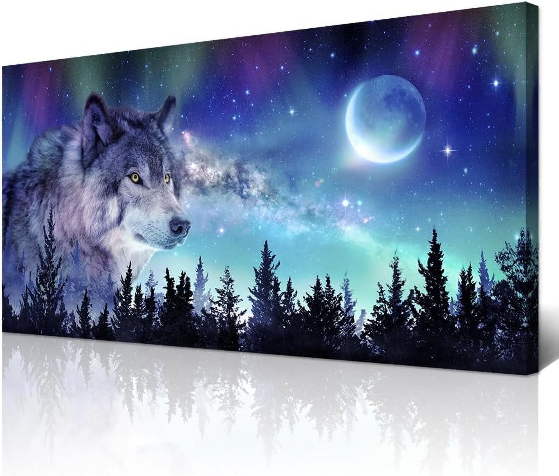 AABERIC Canvas Wall Art For Living Room Wall Decor For Bedroom Blue Sea ...