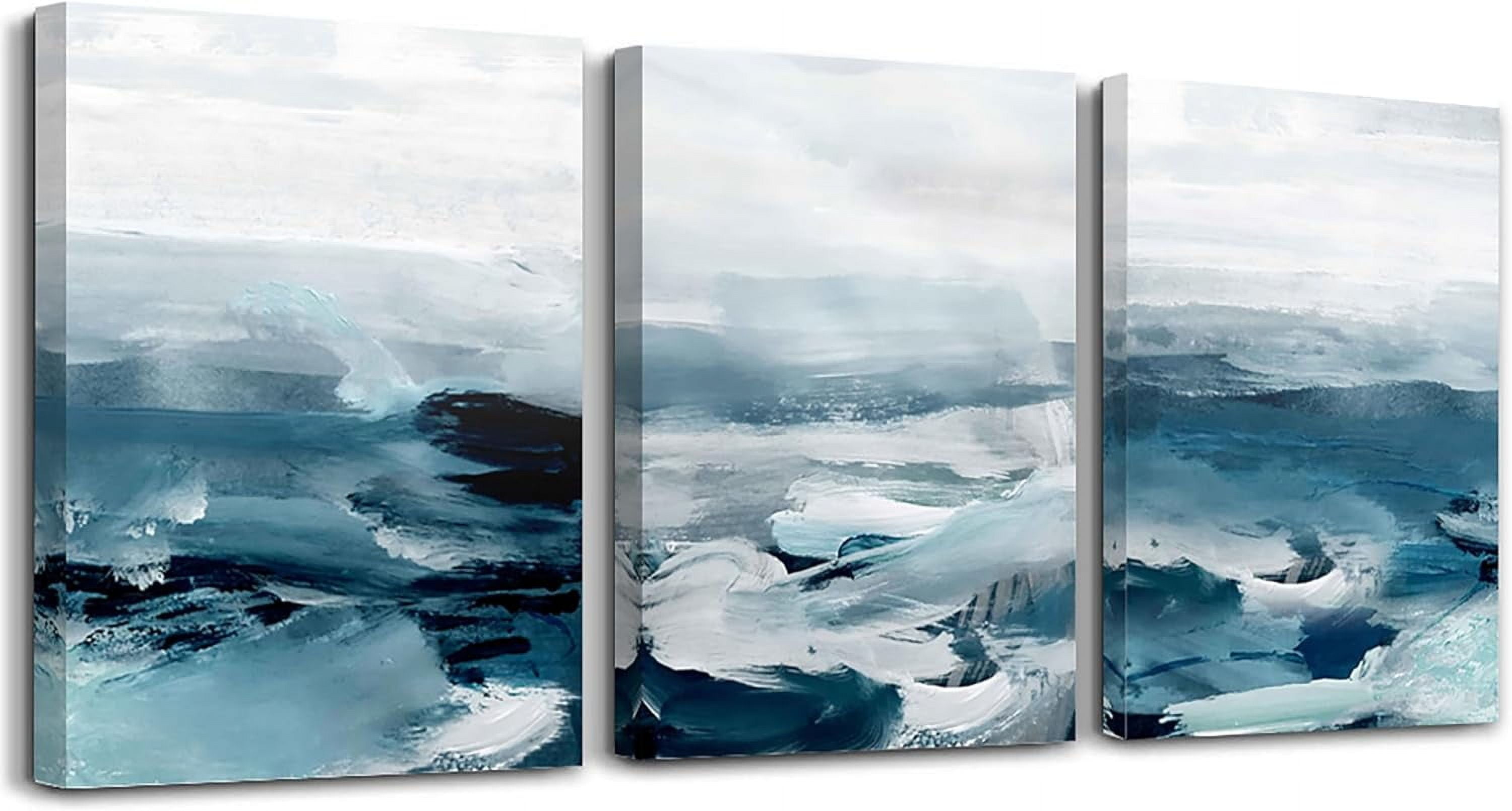 AABERIC Canvas Wall Art Set of 3 - Abstract, Modern Designs for Living ...