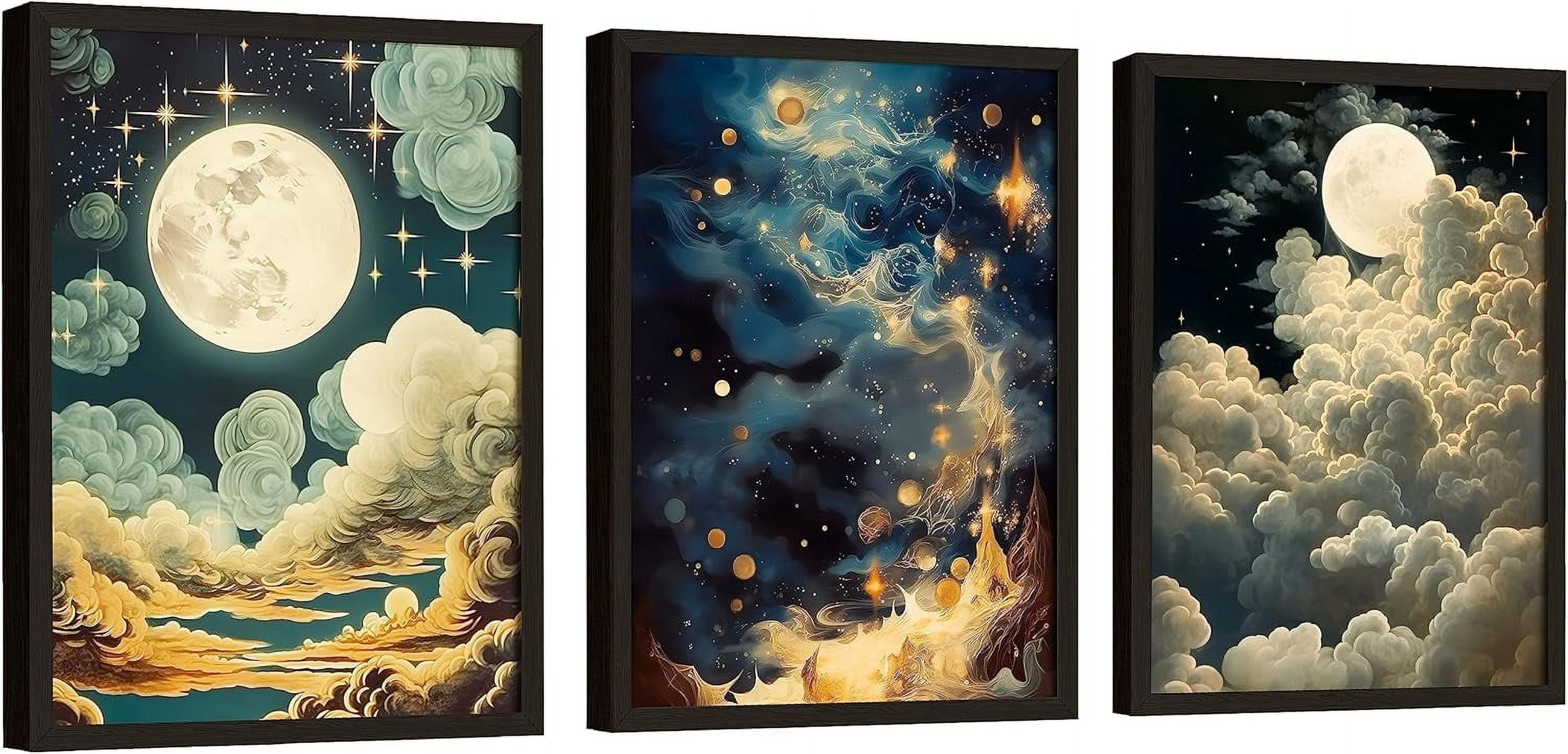 AABERIC Celestial Star Wall Decor - 12x16 Vintage Celestial Poster ...