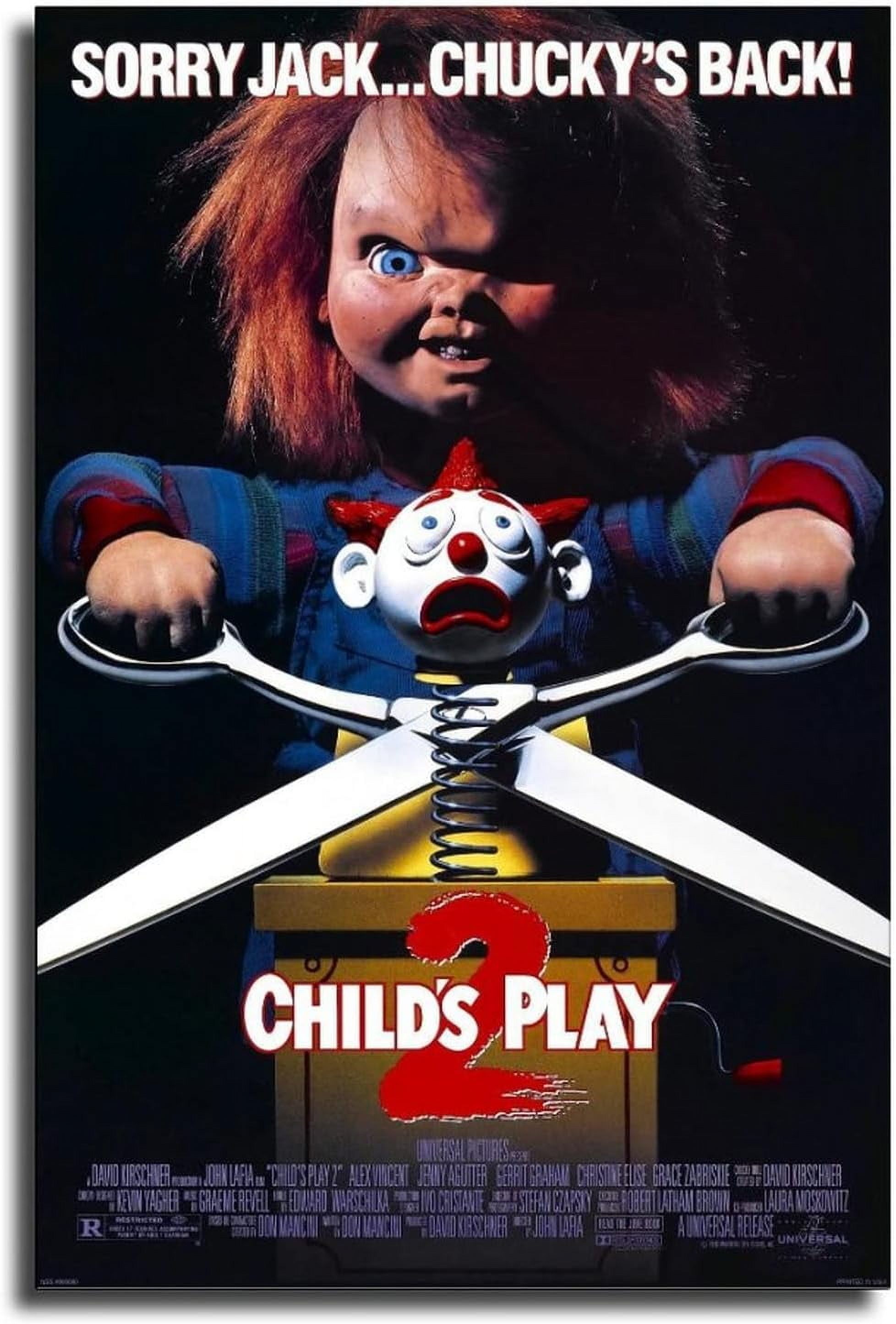AABERIC Childs Play 2 Chucky Classic Horror Canvas Art Poster And Wall ...