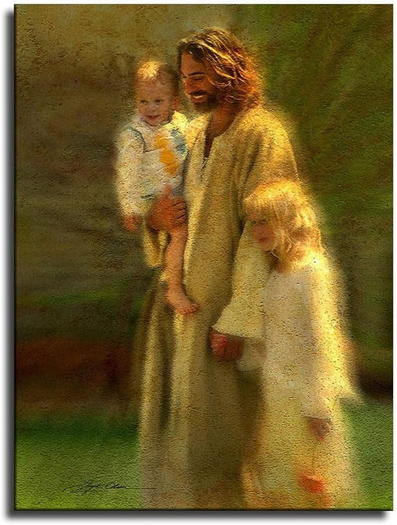 AABERIC Christ Jesus and Child Wall Art Poster Picture Print Home Room ...