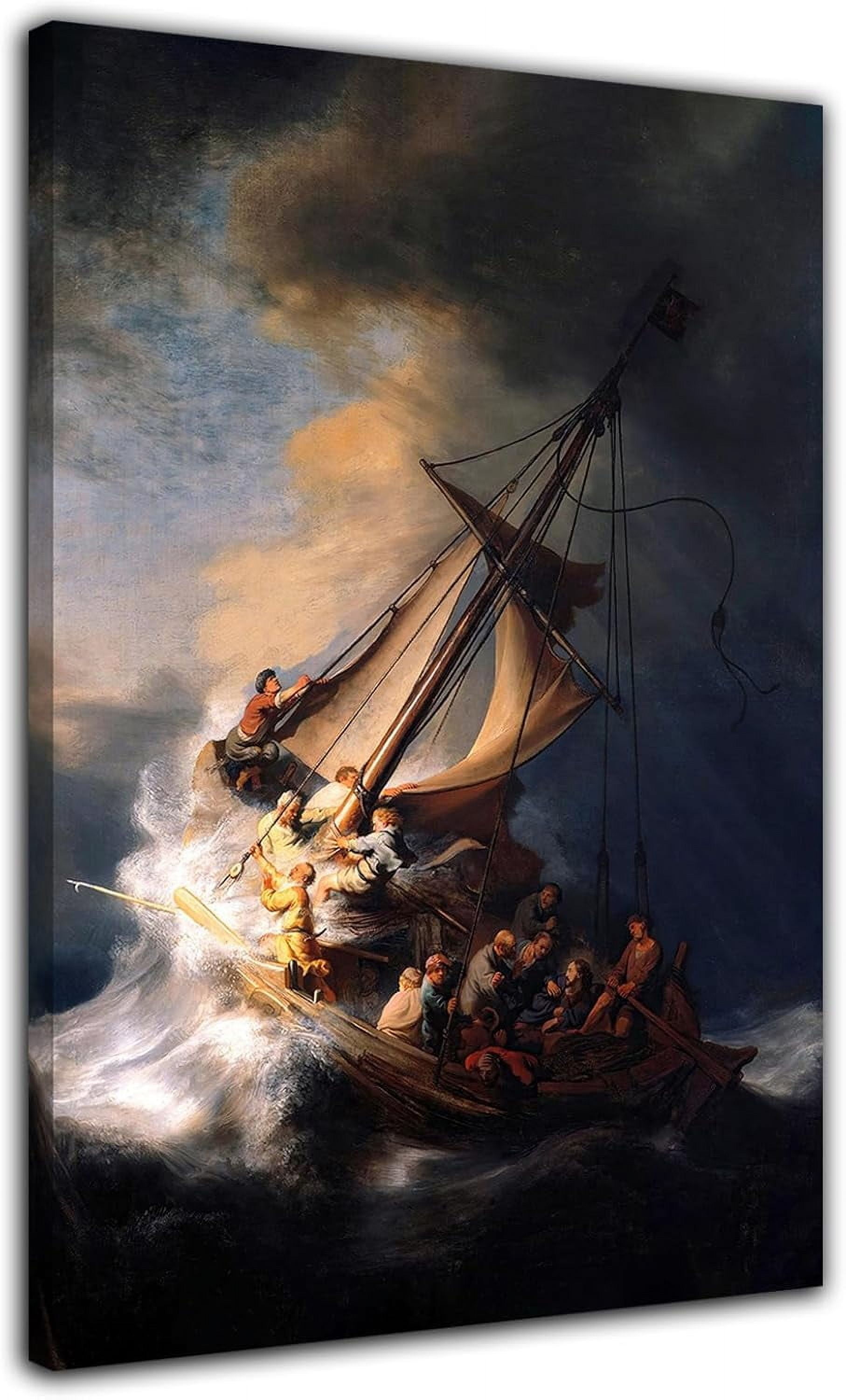AABERIC Christ Sailing in a Storm on the Sea of Galilee Poster ...