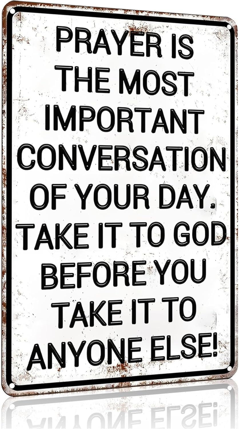 AABERIC Christian God Gifts Men Women Prayer Is The Most Important ...