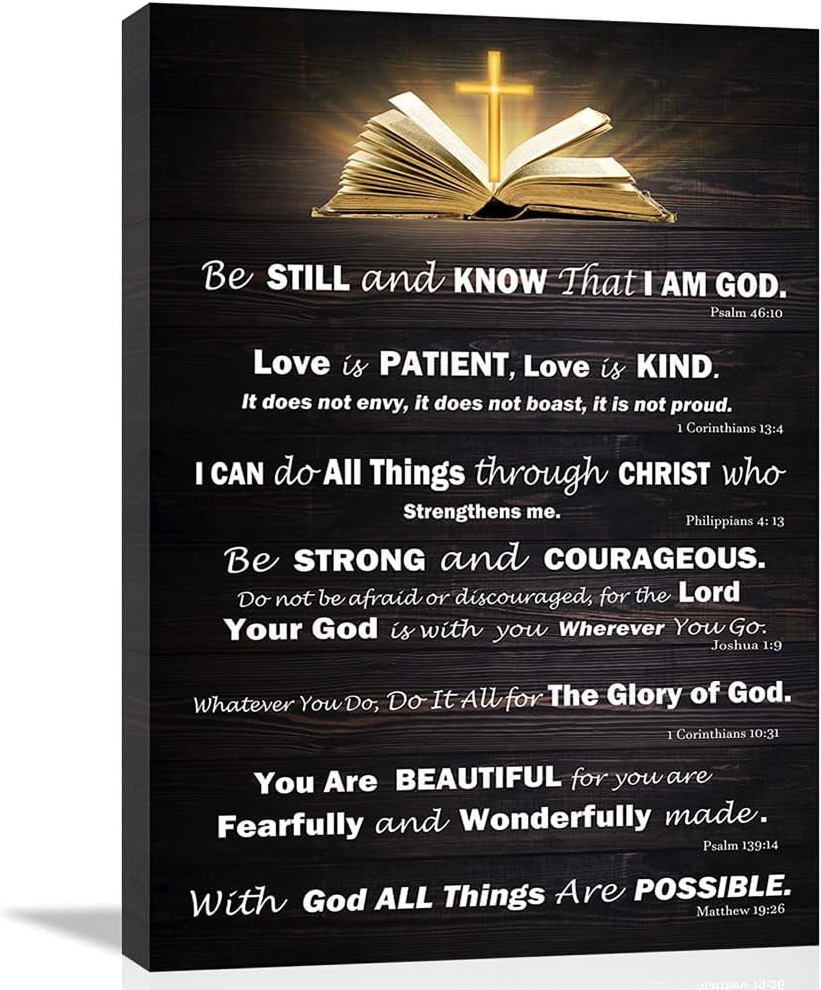 AABERIC Christian Wall Art Decor spirational Bible Verses Poster ...