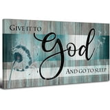 AABERIC Christian Wall Decor Bible Verse Wall Art Give It to God Go to ...