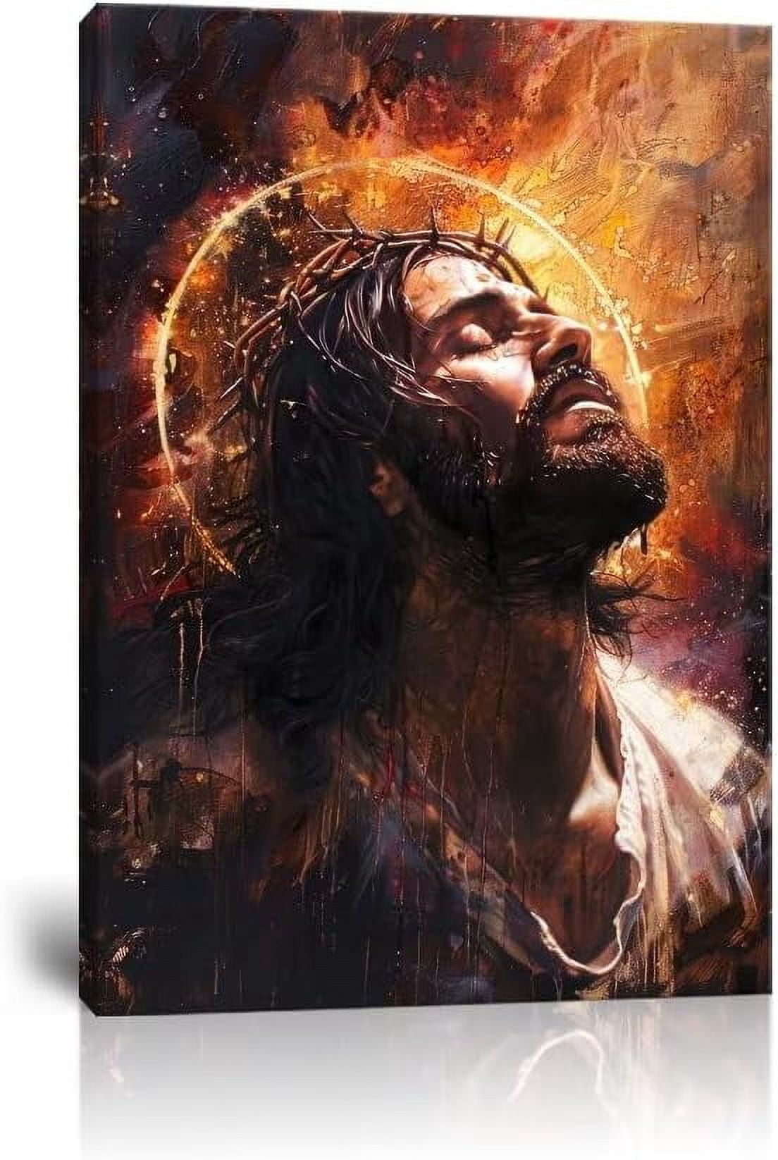 AABERIC Christian Wall Decor for Living Room Jesus Posters Canvas Wall ...