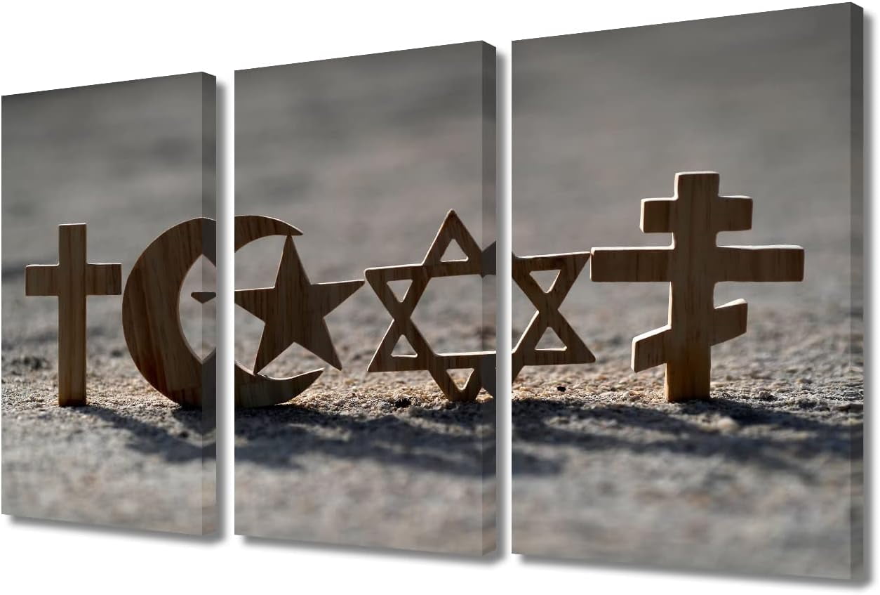AABERIC Christianity Islam Judaism Religious Belief Wall Decor Posters ...