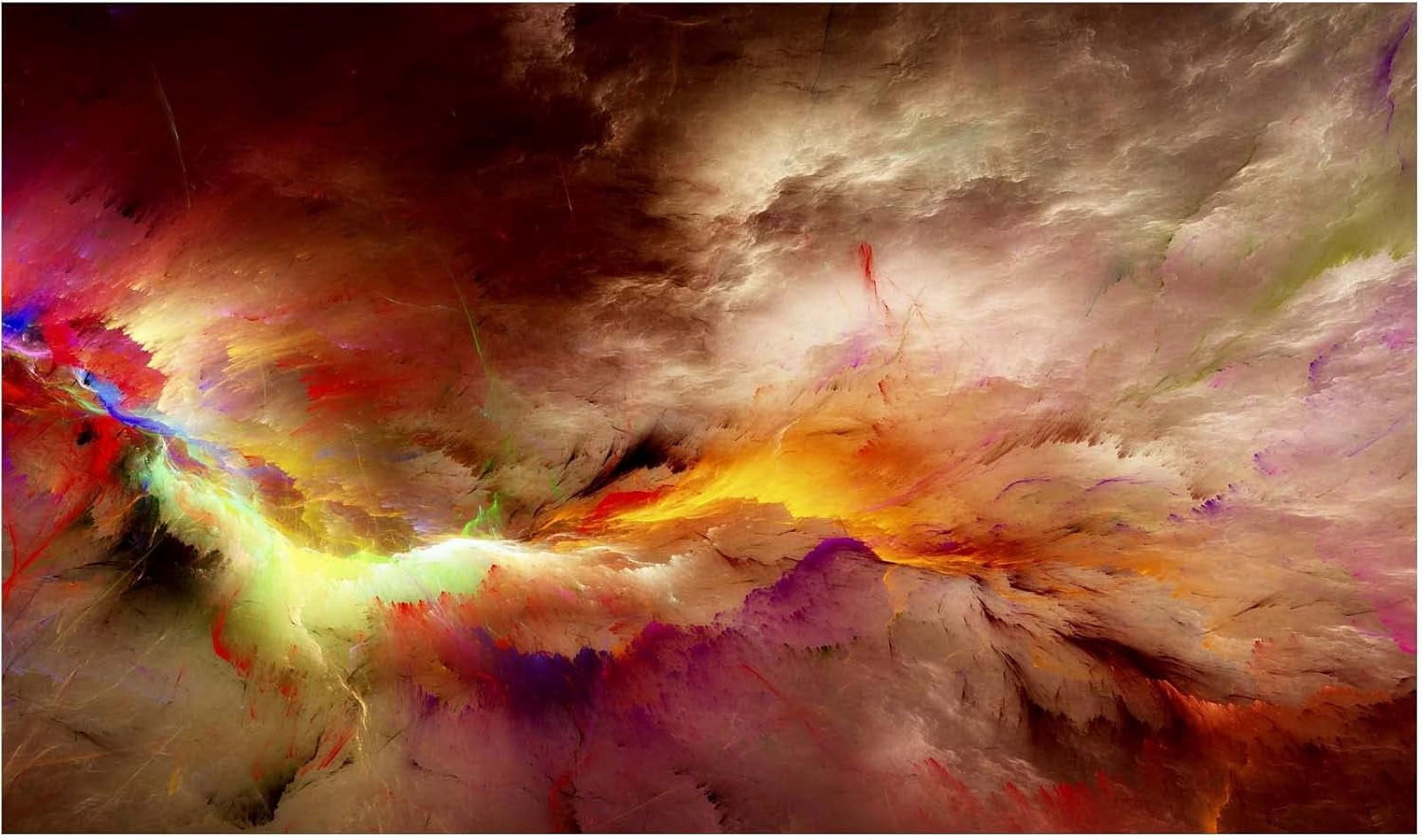 AABERIC Colorful Clouds Canvas Poster Paintings for Bedroom, Dining ...