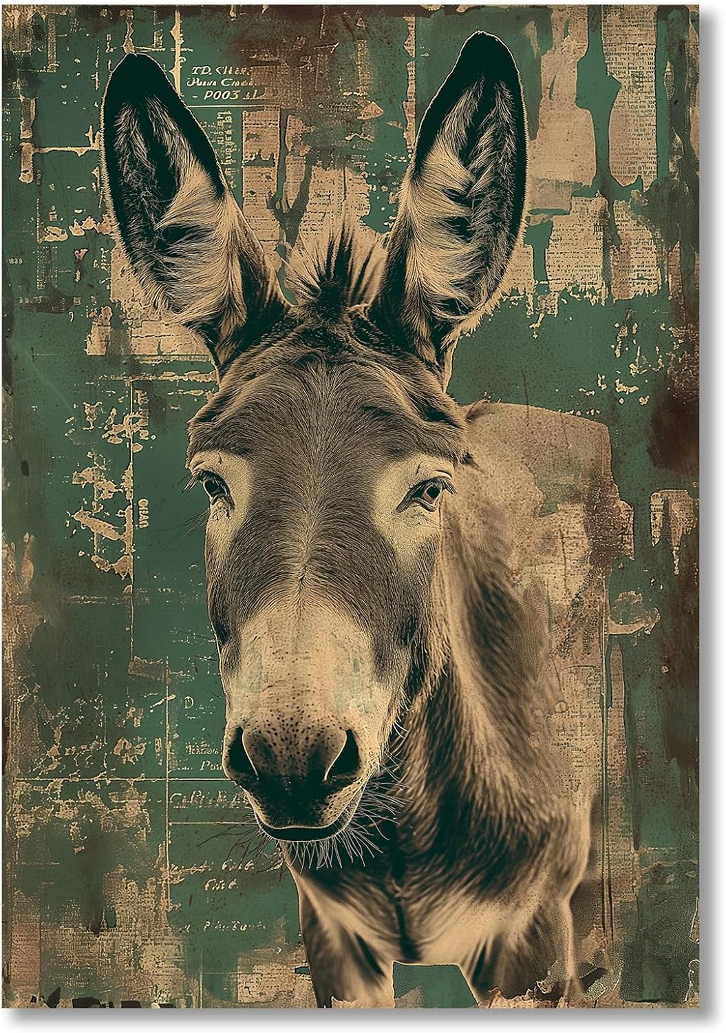 AABERIC Colorful Giraffe Canvas Wall Art Animals With Glasses Pictures ...