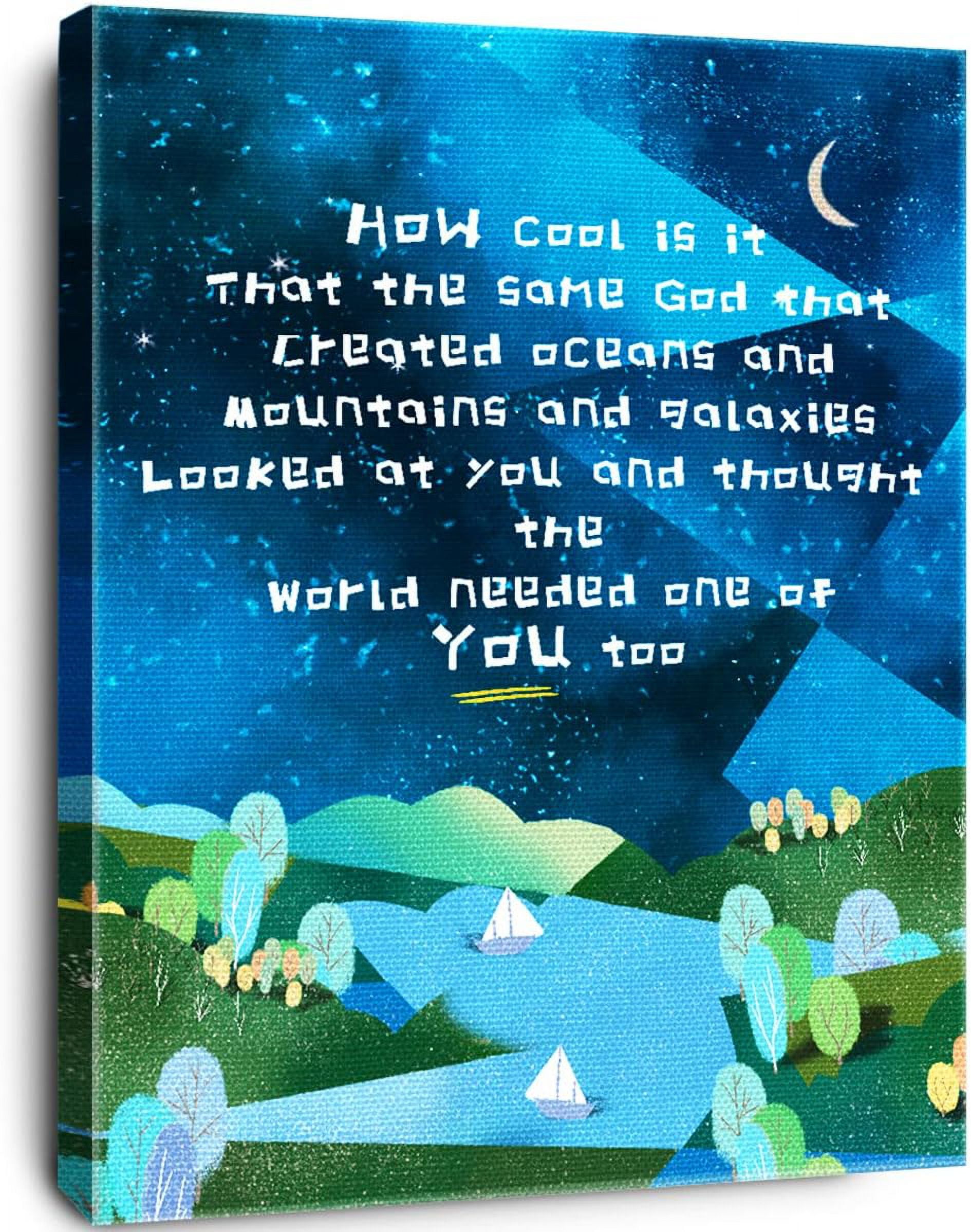 AABERIC How Cool is it The Same God inspirational Bible Verses Canvas ...