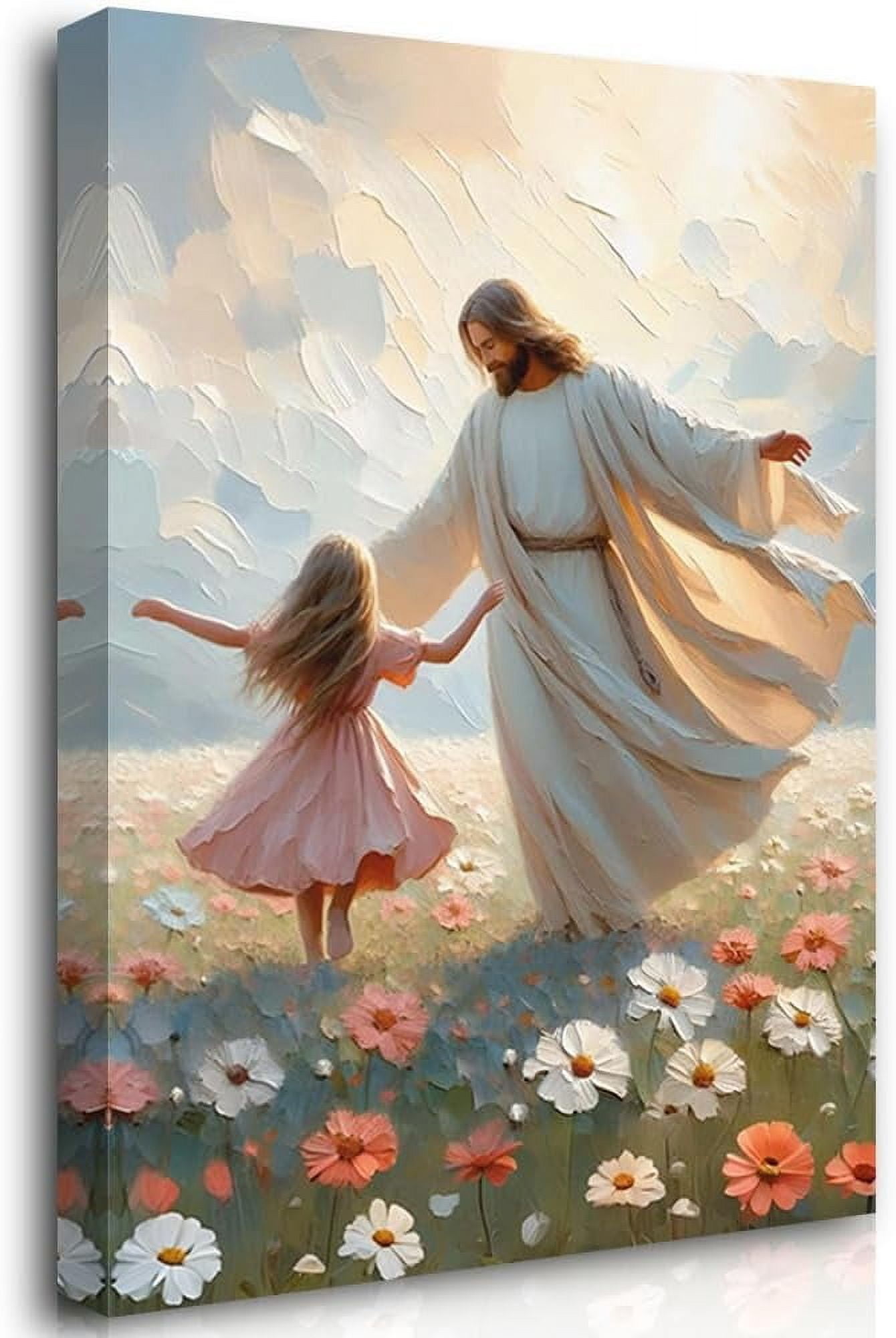 AABERIC A Dance of Grace,Jesus and Girl Dancing Little Girl LDS Art ...