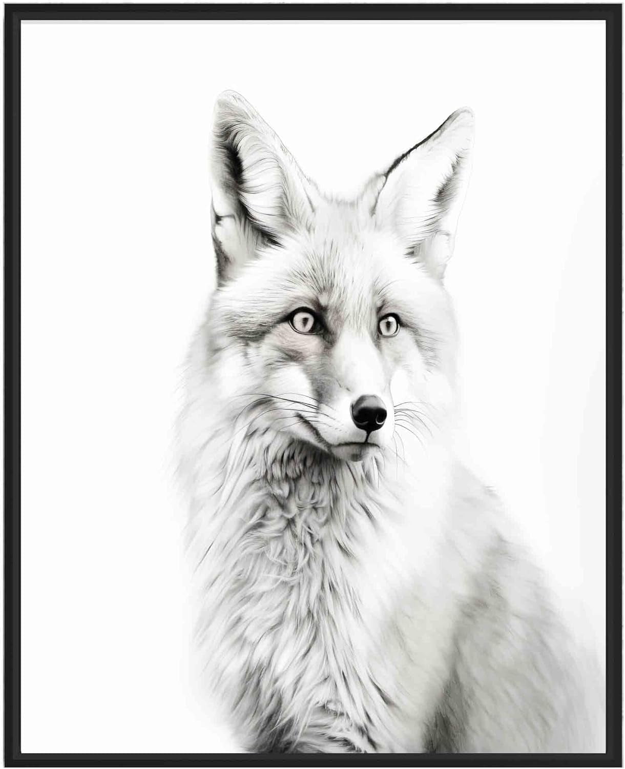 AABERIC Deer Art Prints Posters, Black and White Photography Wall Art ...