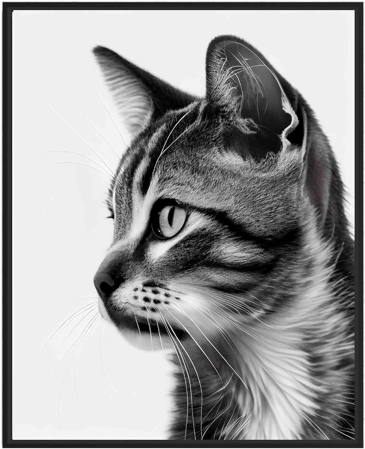 AABERIC Deer Art Prints Posters, Black and White Photography Wall Art ...