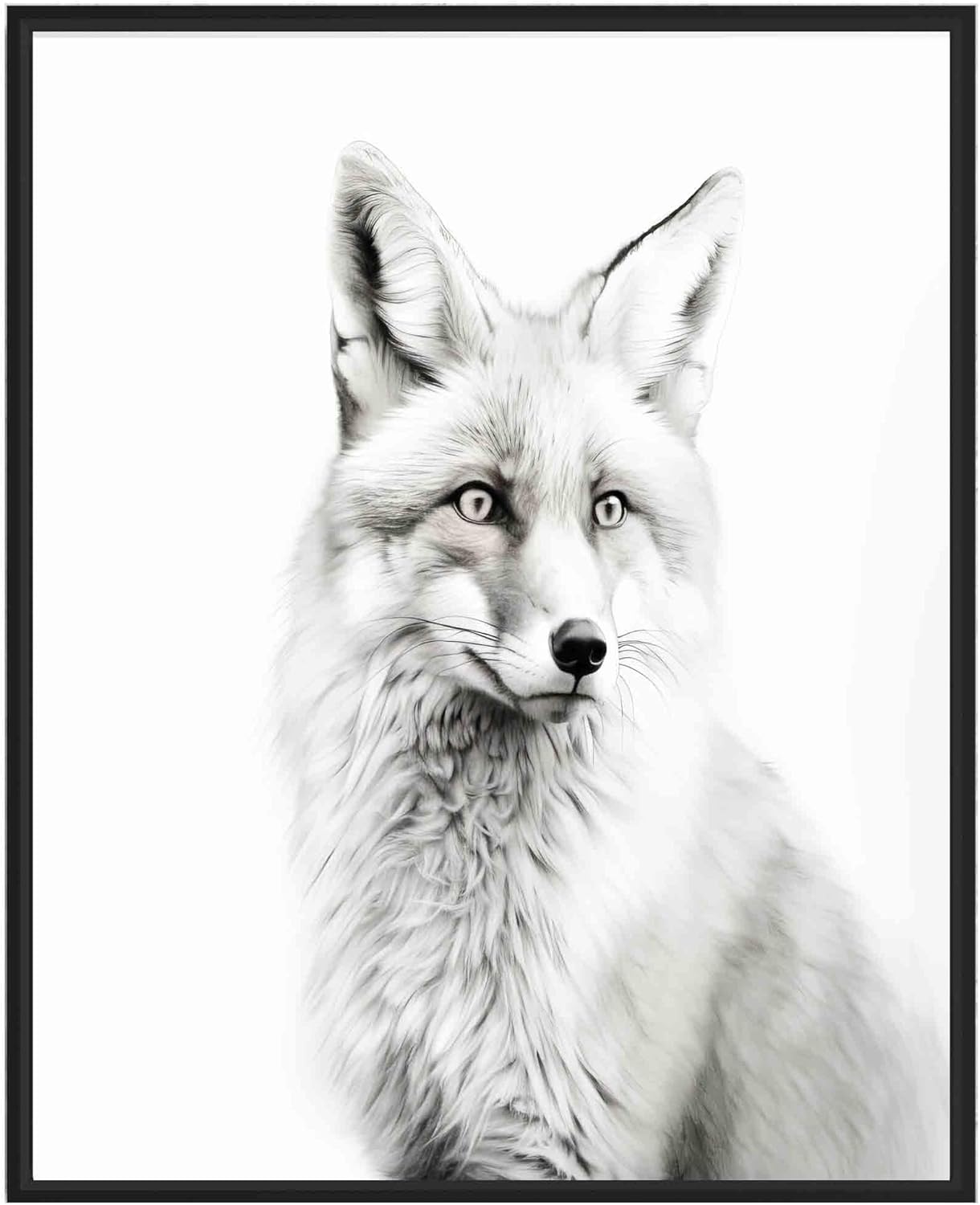 AABERIC Deer Art Prints Posters, Black and White Photography Wall Art ...