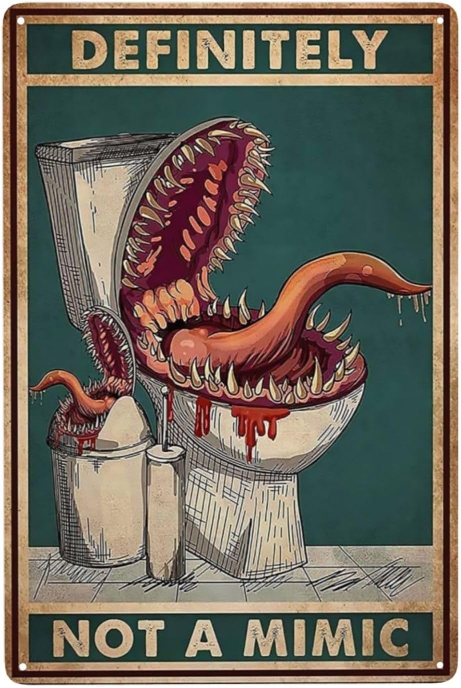 AABERIC Definitely Not A Mimic Poster Dnd Posters Dungeon Rpg Tabletop ...