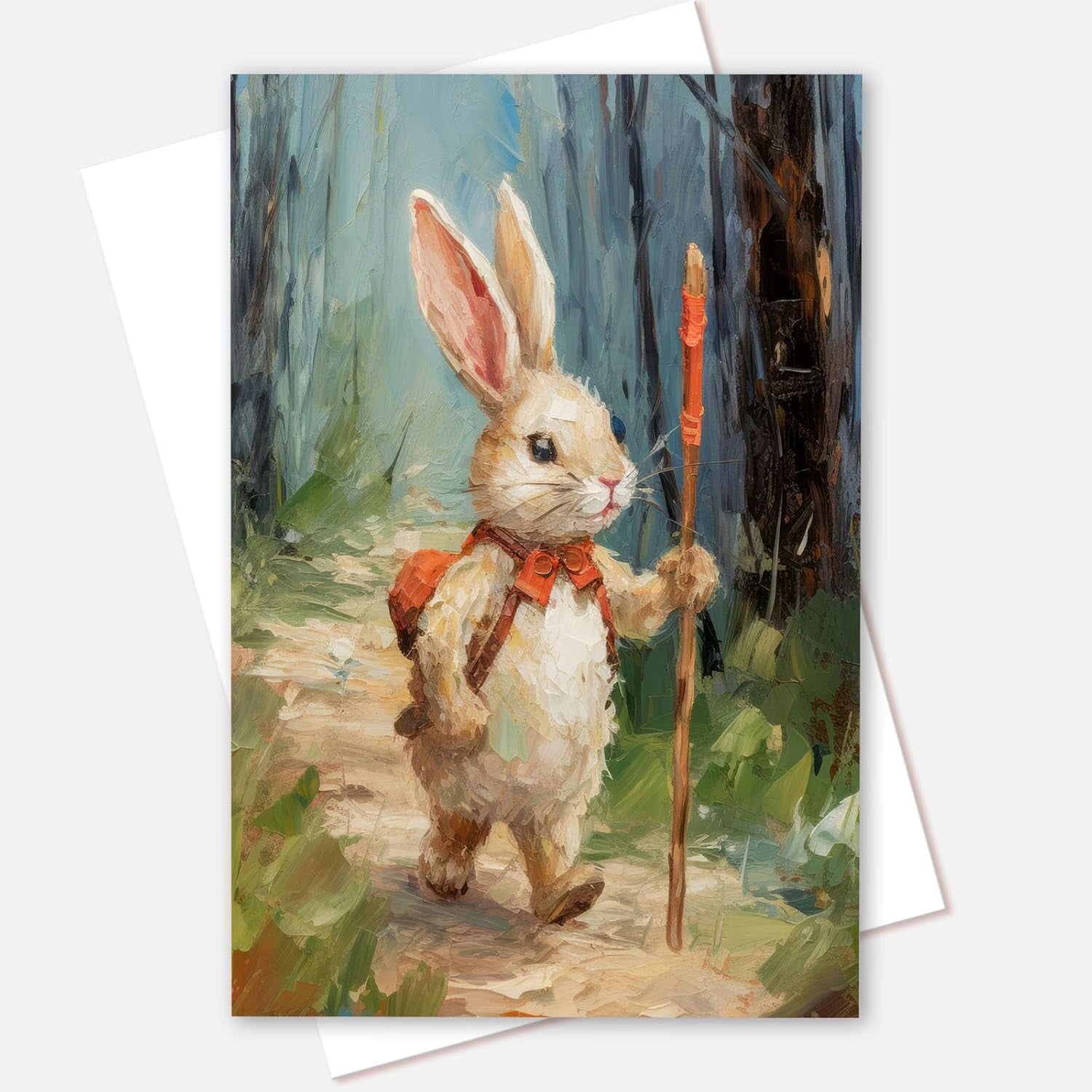AABERIC Easter Rabbit Picture Wall Art, Baby Bunny Rabbit Poster ...