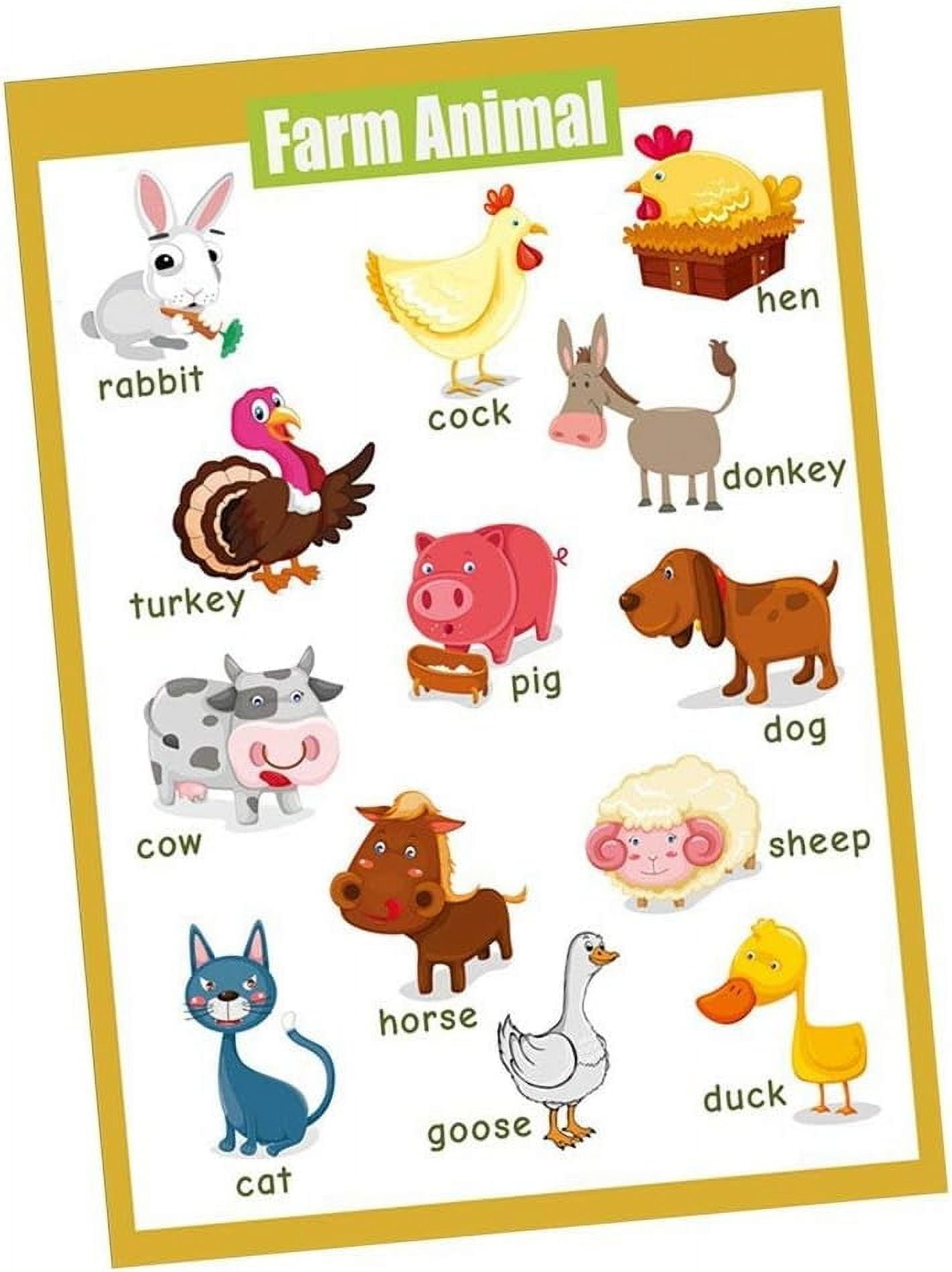 AABERIC Educational Preschool Canvas Prints Wall Posters Educational ...