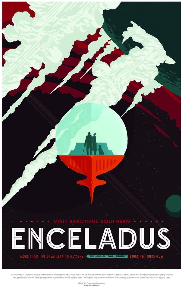 AABERIC Enceladus NASA Space Travel Solar System Science Kids Map ...