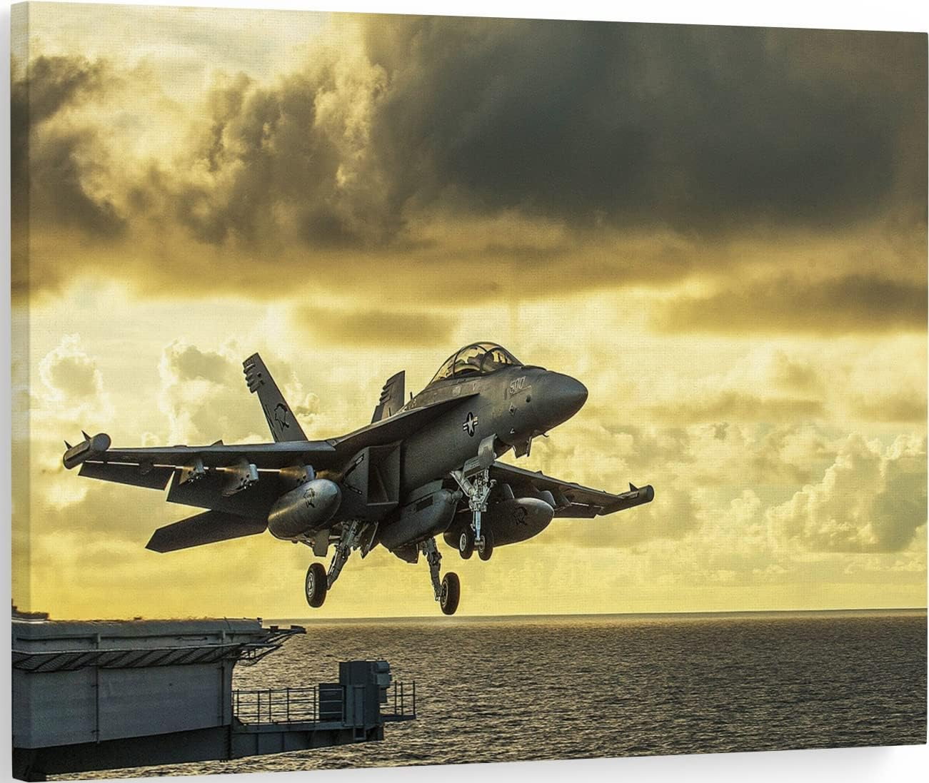 AABERIC F-18 Airplane Canvas Wall Art Prints Hornet Fa-18 Fighter Jet ...