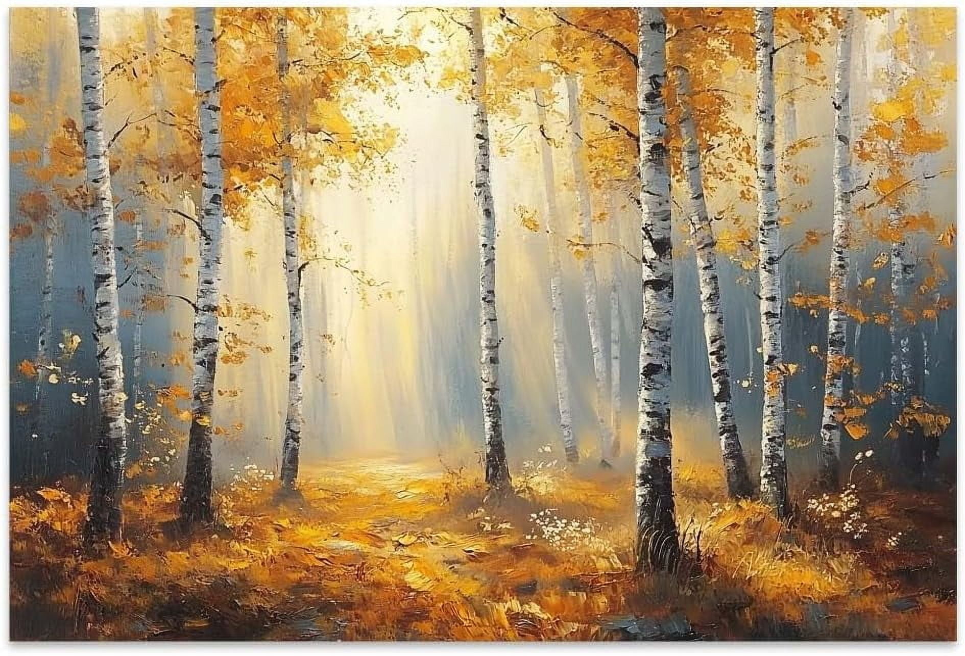 AABERIC Fall Vintage Landscape Wall Art Decor, Fall Wall Art Autumn ...