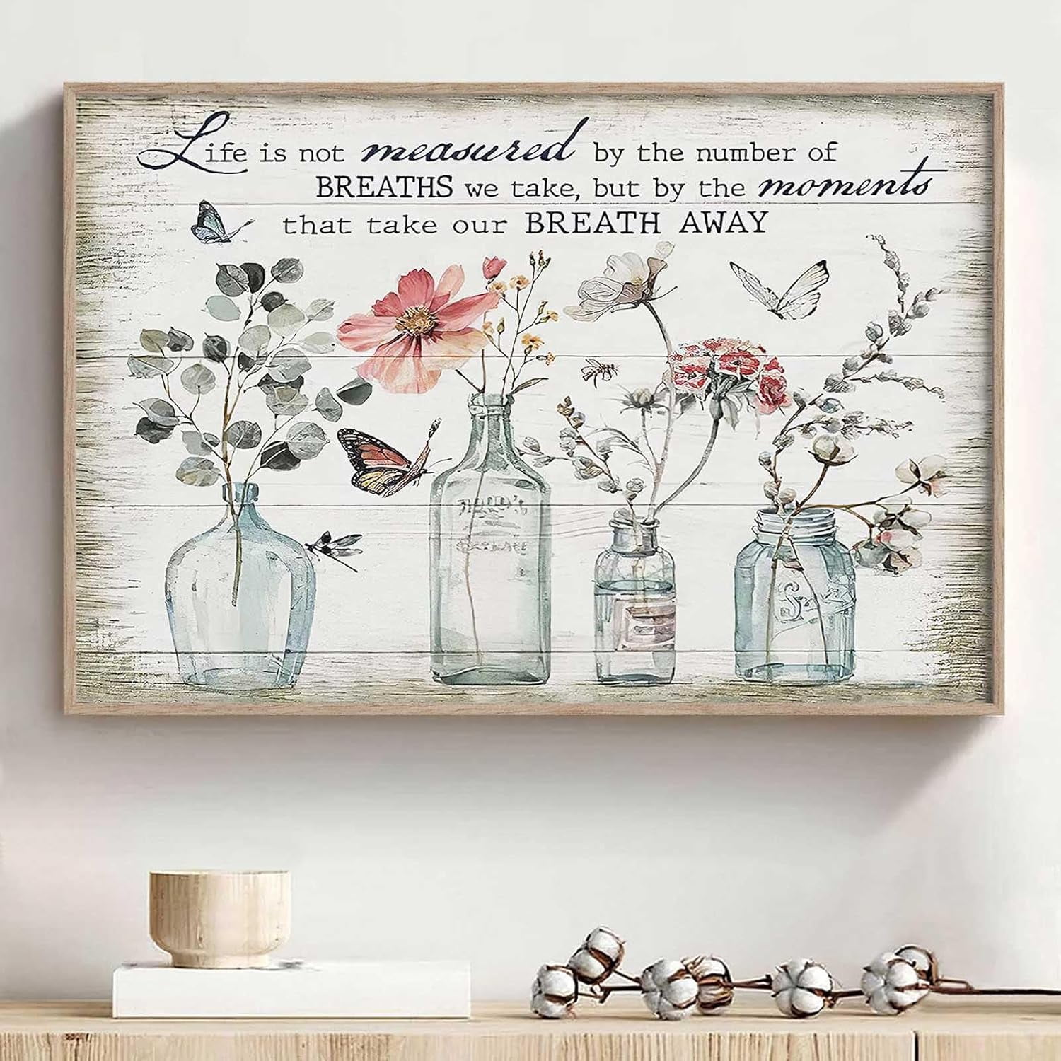 AABERIC Farmhouse Donkey Wall Art Country Animal Pictures Cute Donkey ...